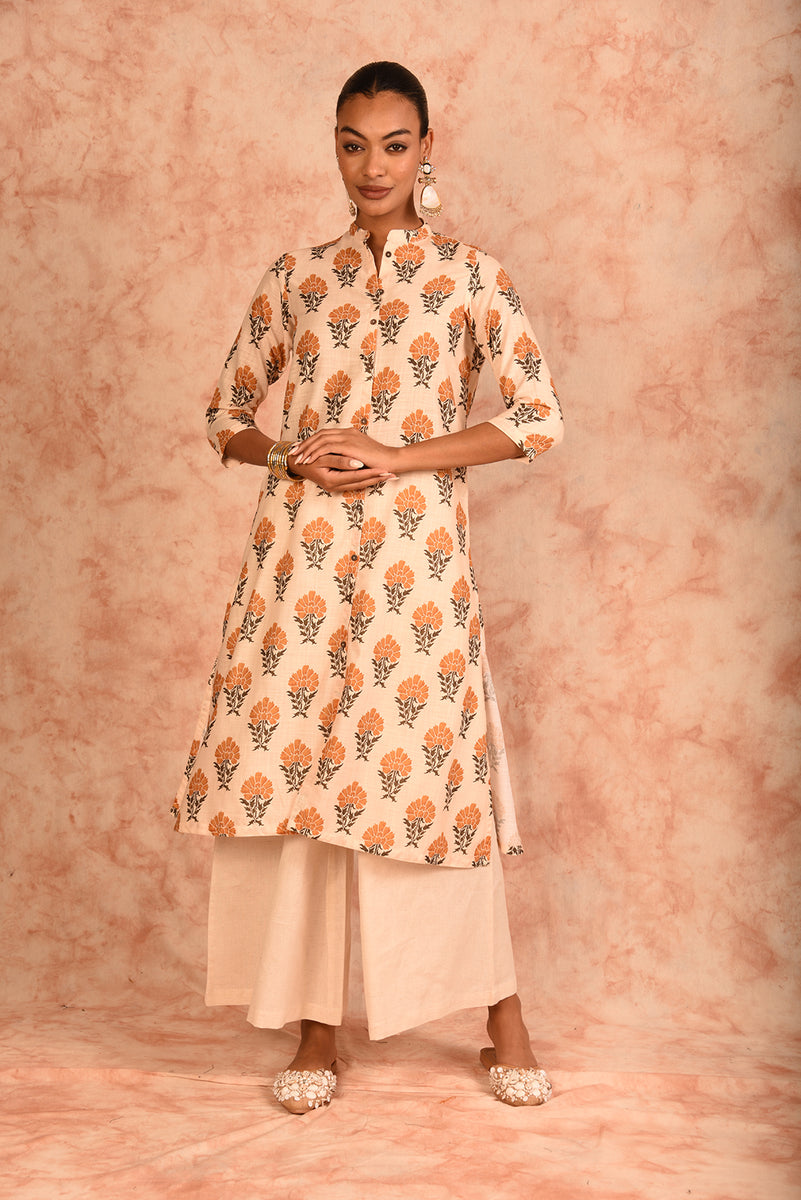 Cream Linen Coord set – Laalzari